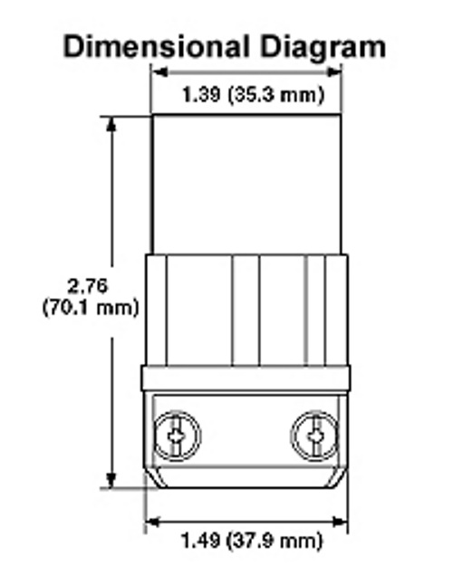 Leviton 5269-C AC Connector NEMA 5-15 Female - www ...